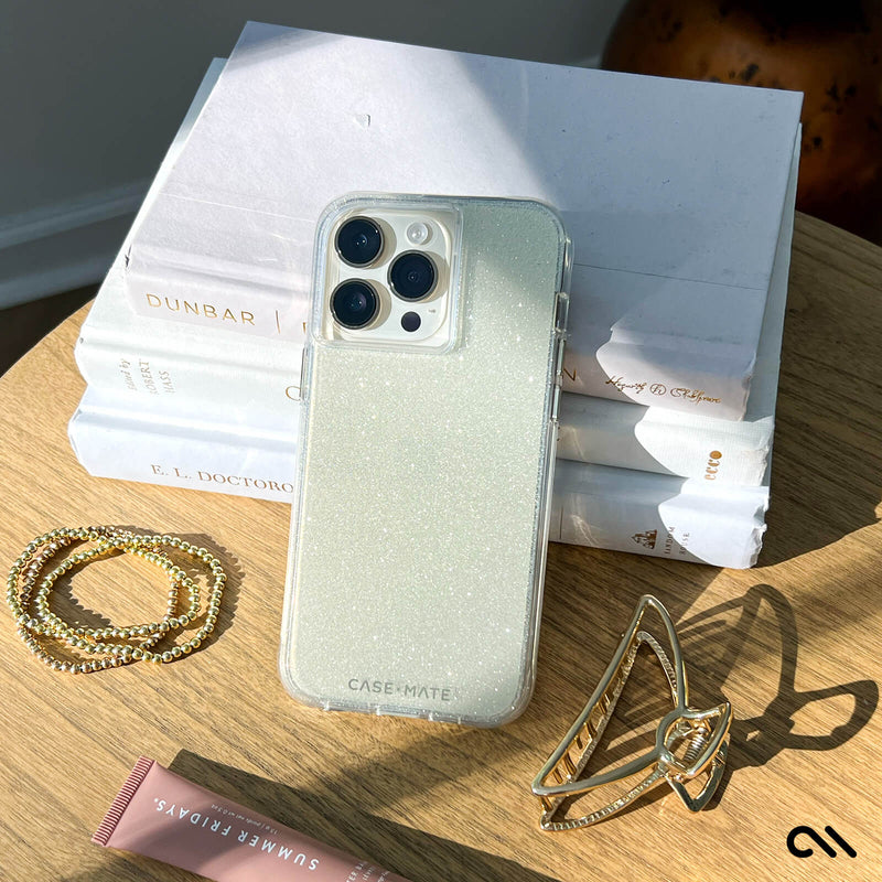 Sheer Crystal Gold iPhone 15 Pro Max Case | Case-Mate
