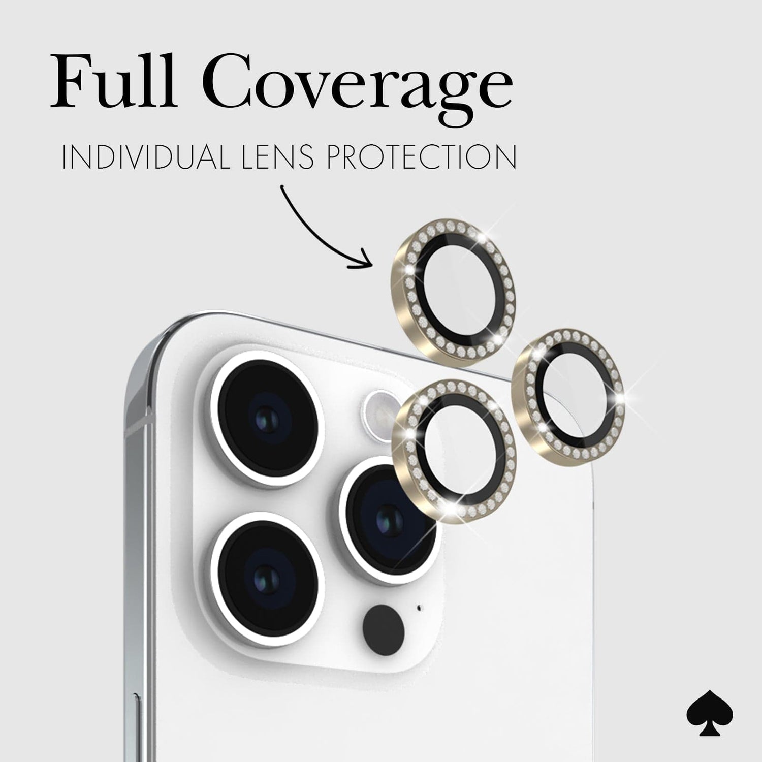 kate spade new york Aluminum Ring Lens Protector Set in Stone Gold - i