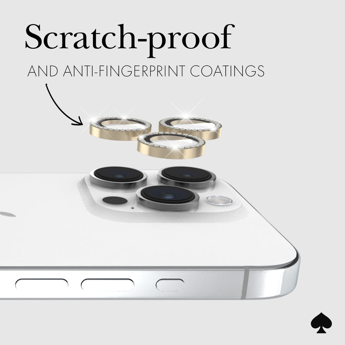kate spade new york Aluminum Ring Lens Protector Set in Stone Gold - i