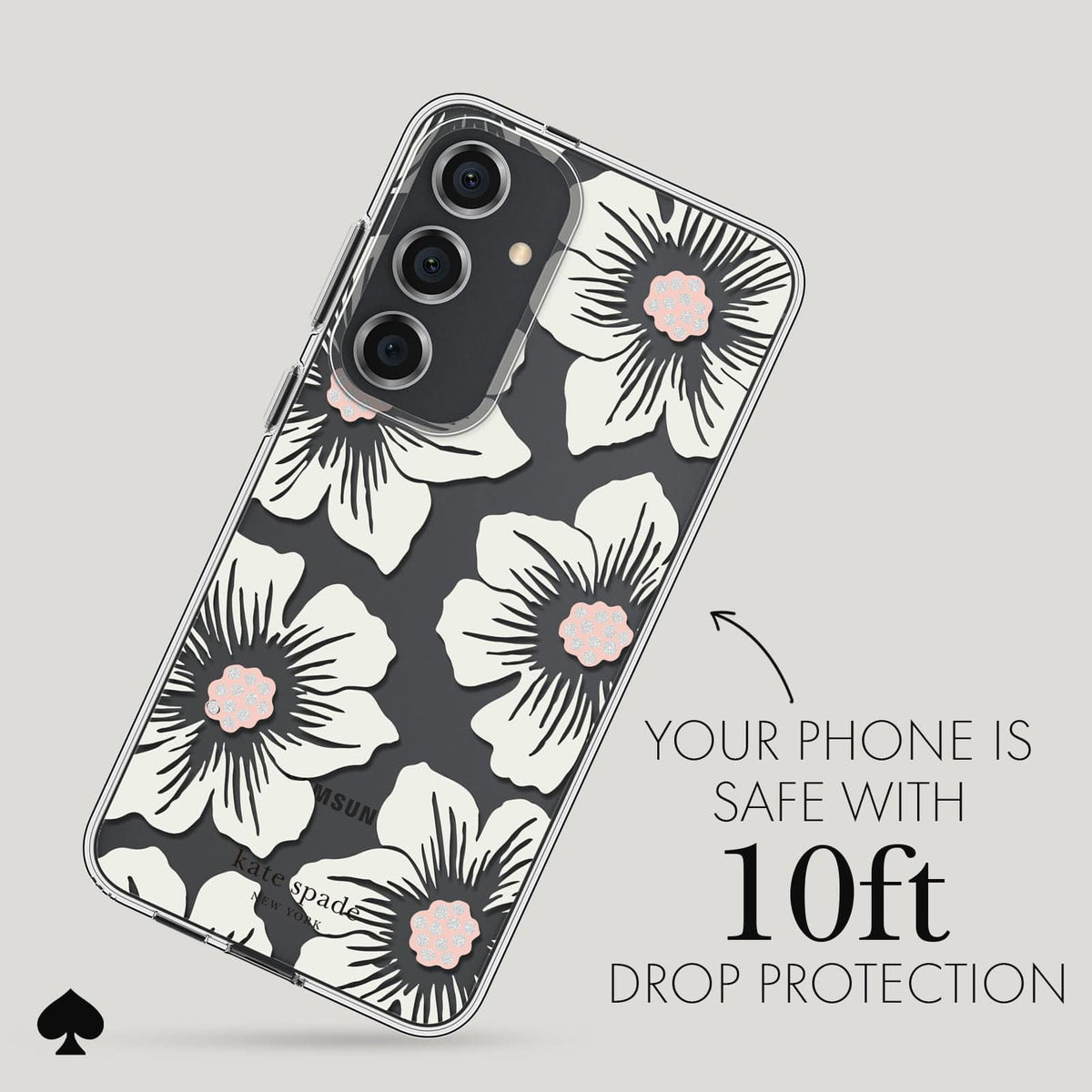 Kate Spade Hollyhock: Stylish Case for Galaxy S24+ | Case-Mate