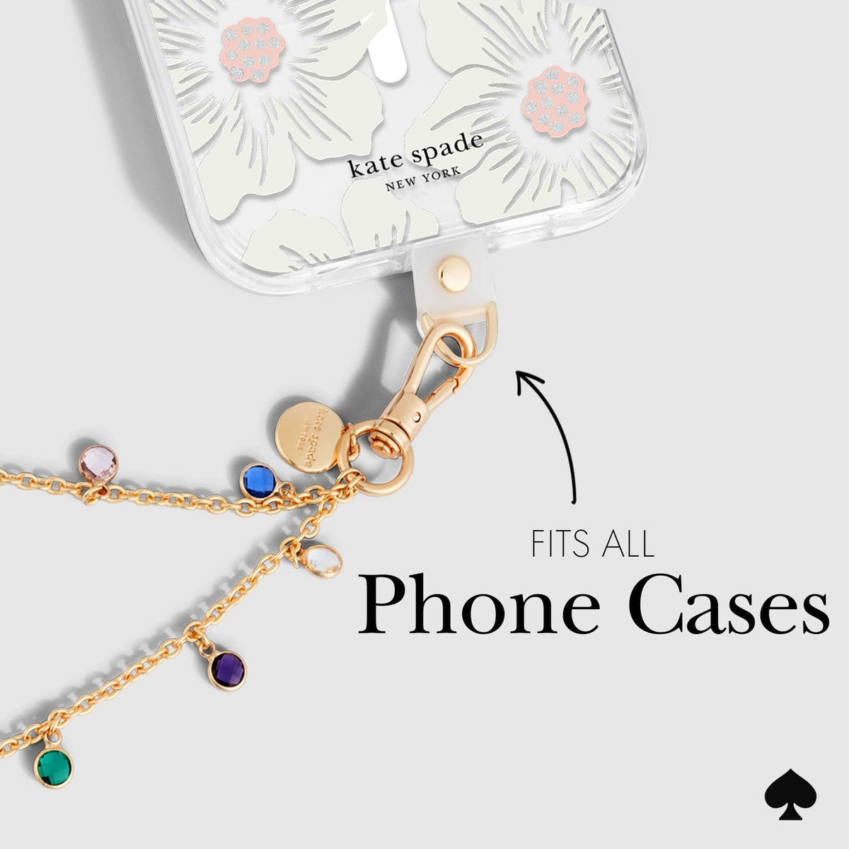 kate spade new york High Shine Phone Charm