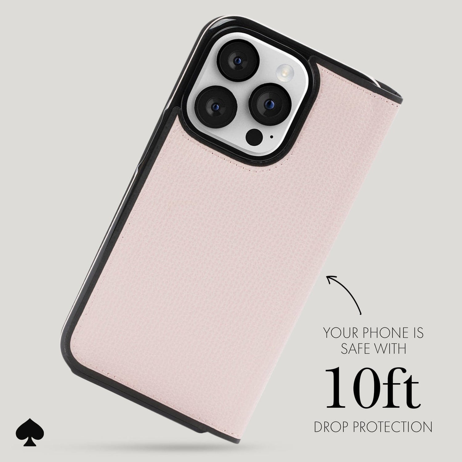 kate spade new york Wrap Folio Case Pale Vellum - iPhone 15 Pro Max