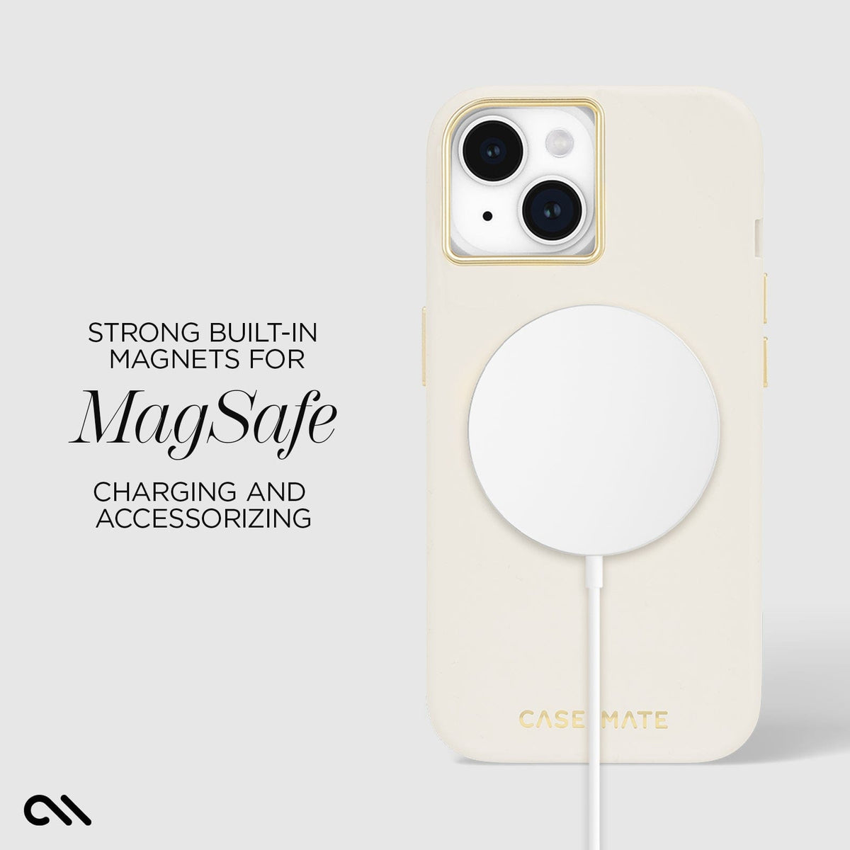 Silicone Beige MagSafe - iPhone 15 | Case-Mate
