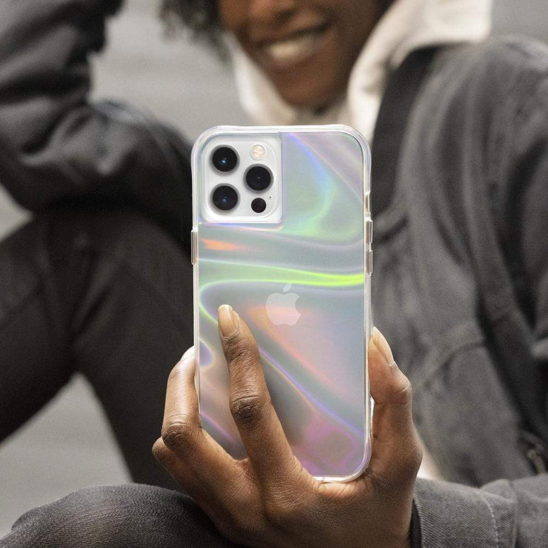 iPhone 12/12 Pro Case: Iridescent Soap Bubble Design | Case-Mate